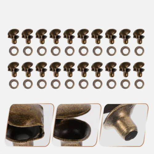 20 Pcs Brass Shoe Lace Hooks Boot Eyelet Repair Kit Travel Hiking ...