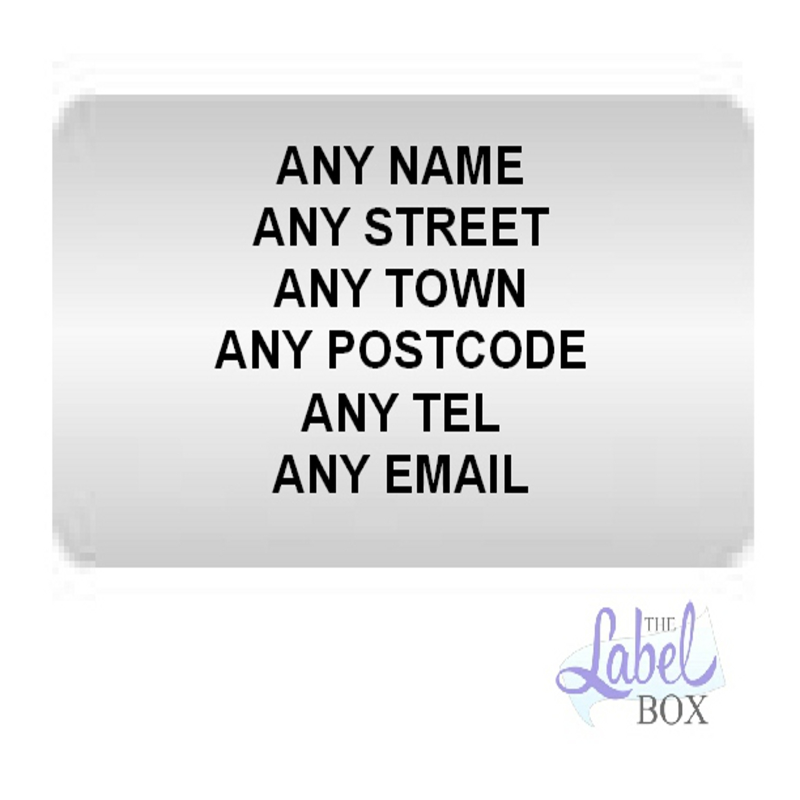 PERSONALISED GOLD OR SILVER PRE PRINTED SMALL STICKY ADDRESS LABELS ...