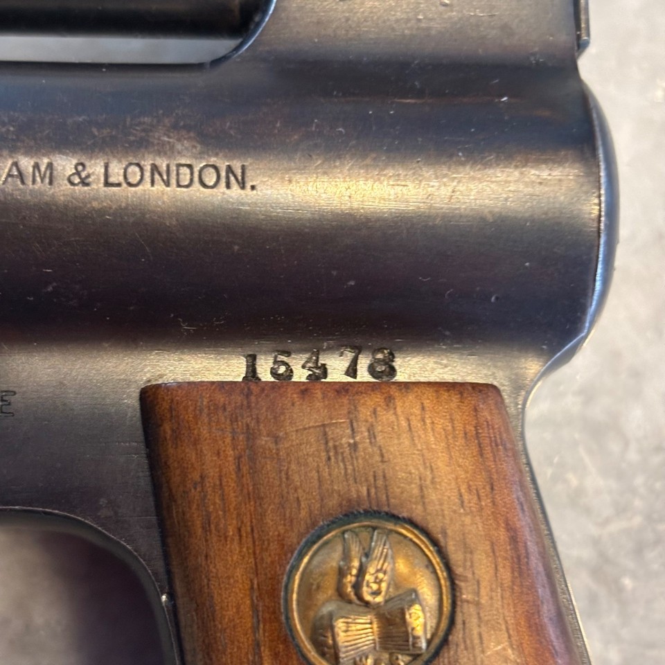 Antique Webley Scott MARK 1 Pellet Air Gun Pistol Forged Steel Made In ...