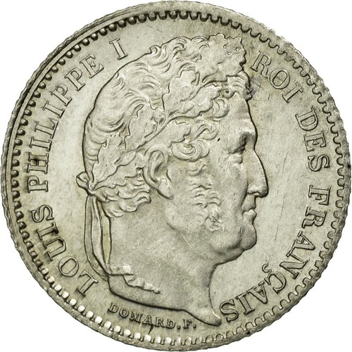 Monnaie, France, Louis-Philippe, 25 Centimes, 1845, Rouen, SUP+, Silver ...