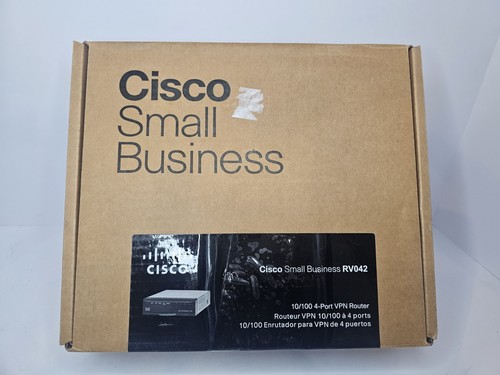 Cisco Small Business RV042 Dual WAN VPN Ethernet Router NEW 10/100 4 ...
