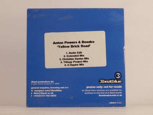 ANTON POWERS AND ROSSKO YELLOW BRICK ROAD (I5) 5 Track Promo CD Single Card Slee | eBay
