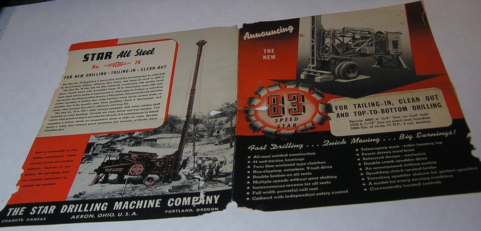 Star Drilling Machines Pamphlet for 83 Speed Star | eBay
