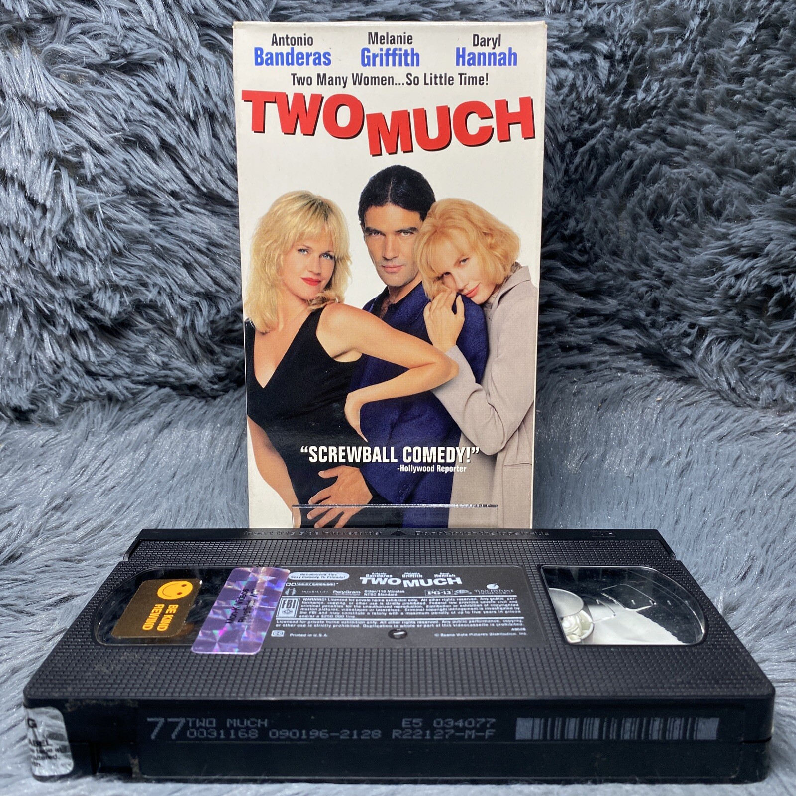 Two Much VHS 1996 Antonio Banderas Melanie Griffith Daryl Hannah ...