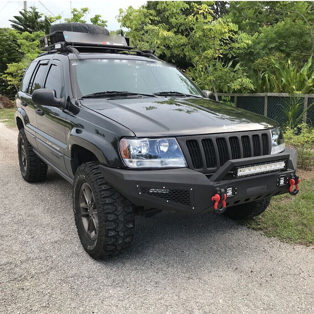 Vijay For 1999-2004 2nd Gen Grand Cherokee WJ Front Bumper with LED ...