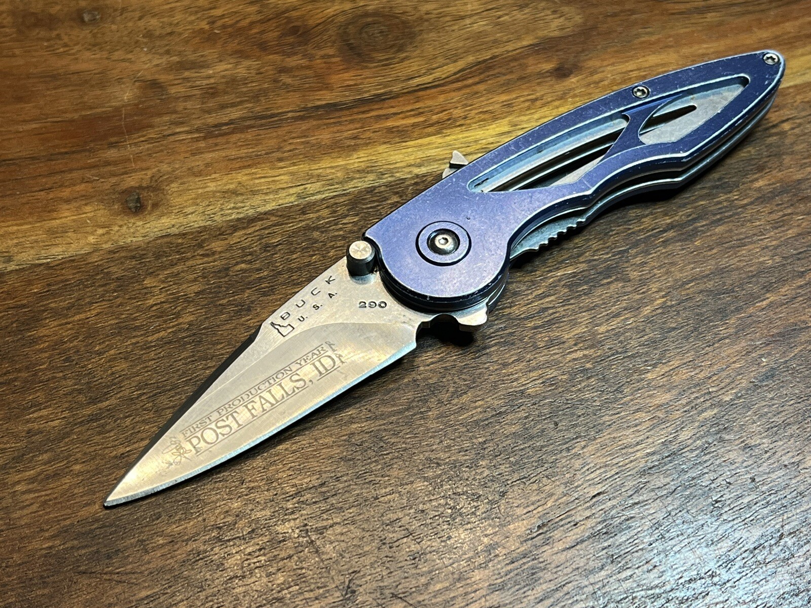 Buck 290-FSP1-0 Rush Knife First Production Year Chuck Buck Signature ...