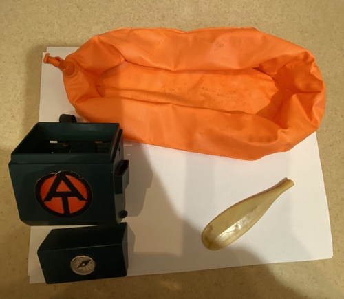 GI Joe Adventure Team BACKPACK w/ Strap & ORANGE RAFT Hasbro 70s *READ ...