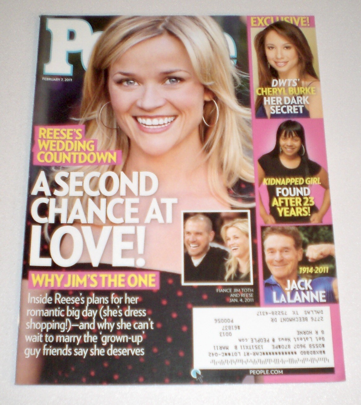 REESE WITHERSPOON ~ People Magazine ~ February 7, 2011 ~ F-3-3 | eBay
