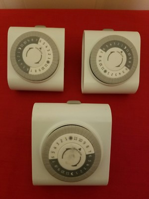 BIG BUTTON TIMER x3 Model 458205/458431 FOR INDOOR USE ONLY 2 & 3 Prong ...