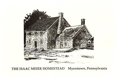 Isaac Meier Homestead Myerstown Pennsylvania Postcard | eBay
