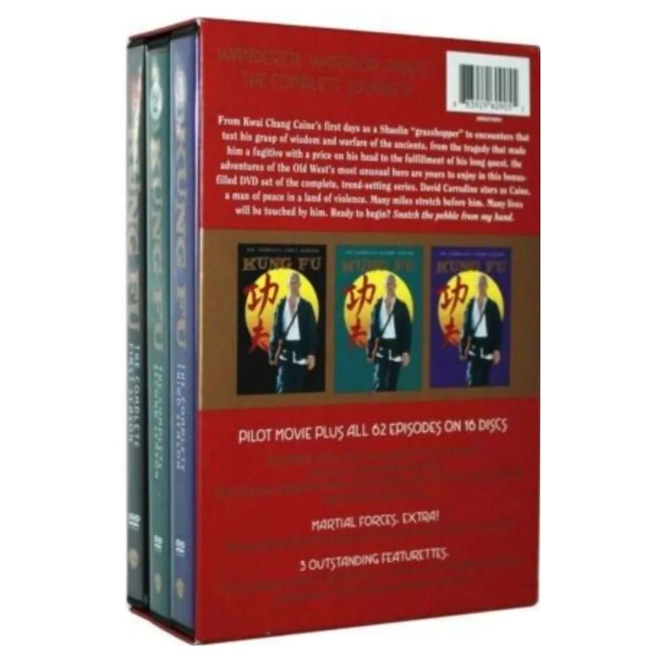 KUNG FU The Complete Series Collection Seasons 1-3 (DVD 16 Disc Box Set ...