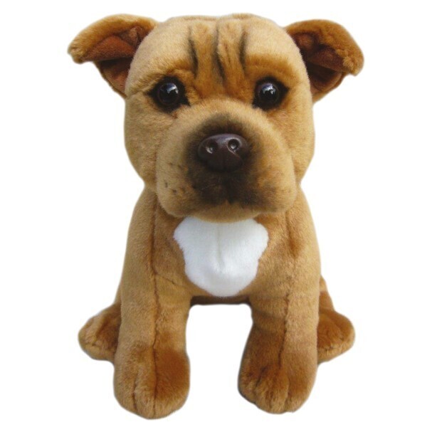 Staffordshire Bull Terrier Red Dog Plush Toy 10.5"/27cm Faithful ...