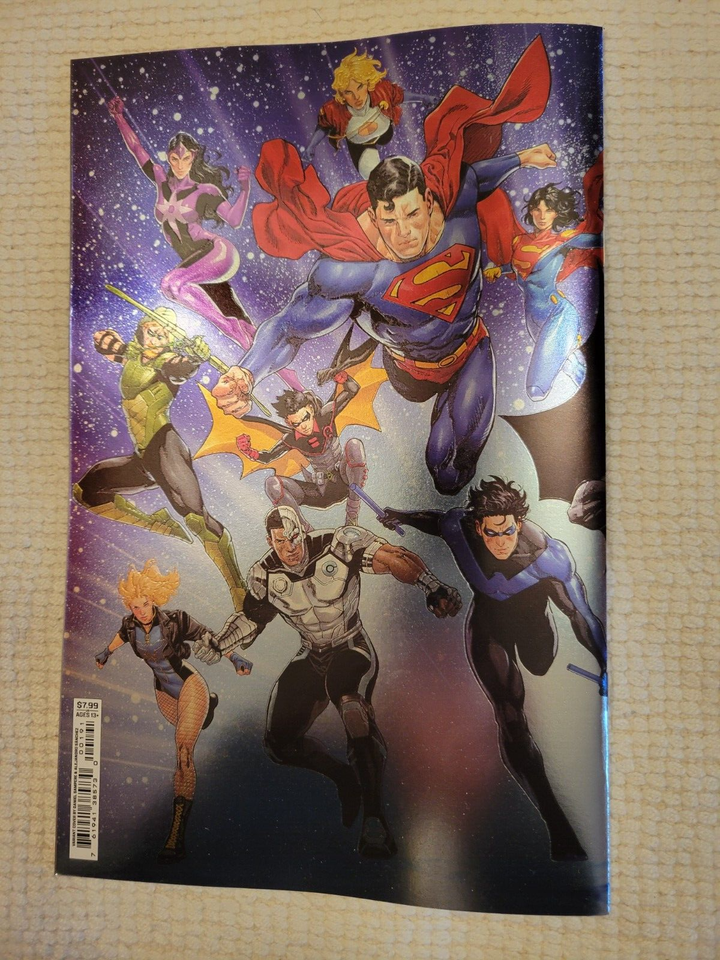 JUSTICE LEAGUE UNLIMITED #1 - DANIEL SAMPERE WRAPAROUND RAISED UV FOIL ...