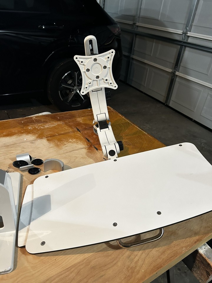 ICW Titan Double Arm Wall Mount with Keyboard Tray | eBay