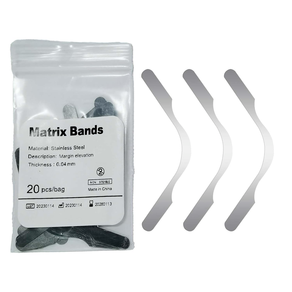 Dental Tofflemire Stainless Steel 0.04mm Matrix Bands/Retainer Forming ...