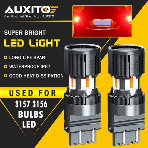 3157 3156 3057 Red LED Tail Brake Stop Parking Bulbs Light Error Free ...