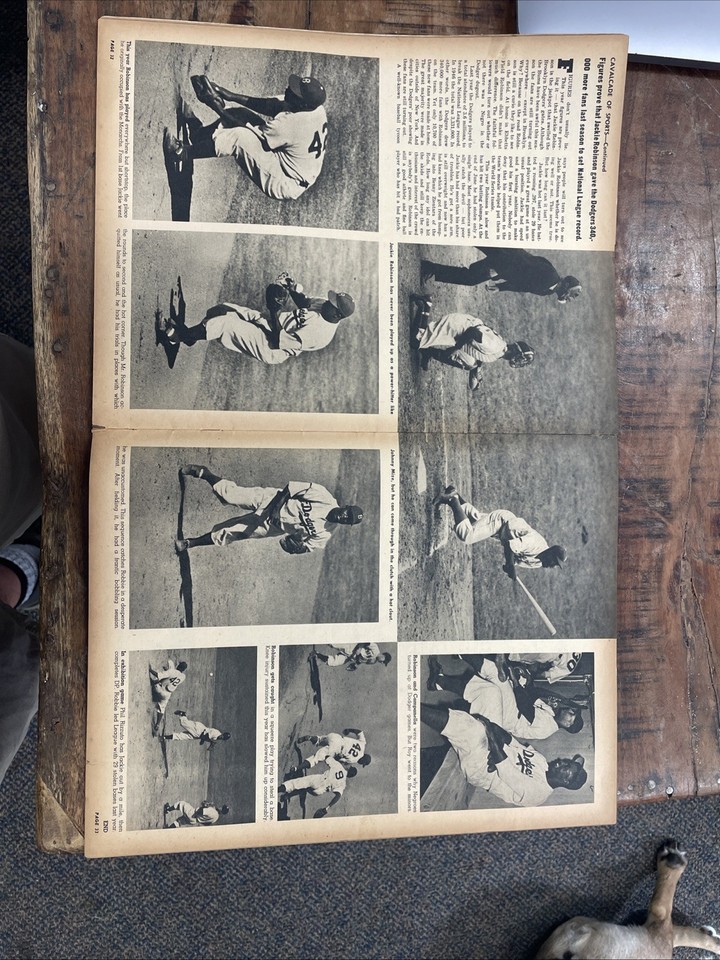 September 1948 OUR WORLD Magazine: Cavalcade Of Sports In Color Jackie ...