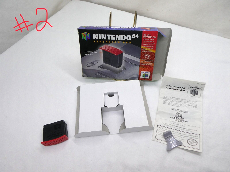 Nintendo 64 Expansion Pak N64 Expansion Pack COMPLETE w/ Box manual ...