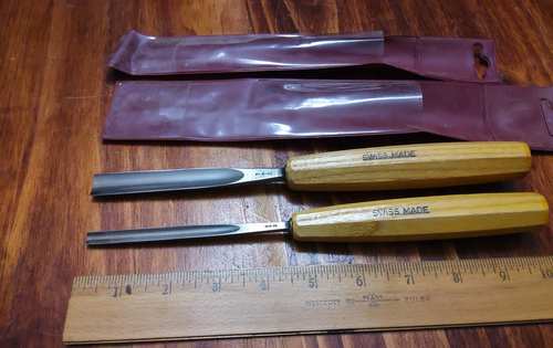 2 Pfeil Swiss Made Wood Carving Tools #7 & #8 Gouge, Very Nice!! | eBay