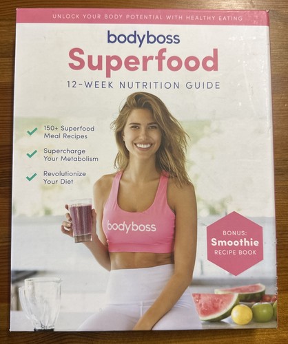 BodyBoss Superfood 12-Week Nutrition Guide Set 4 Books And Case Fitness ...