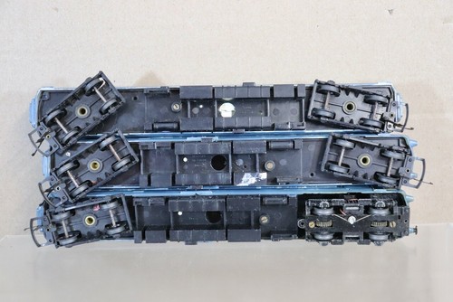 TRIANG HORNBY R555 RE PAINTED BR BLUE PULLMAN DMU LOCOMOTIVE 3 CAR SET ...