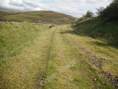 Photo 6x4 Waverley Line trackbed Stobs Castle Passing the site of Stobs ...