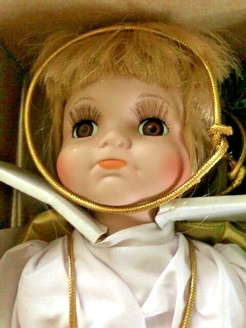 Reluctant Angel 16” Porcelain Doll House of Lloyd Christmas Around the ...