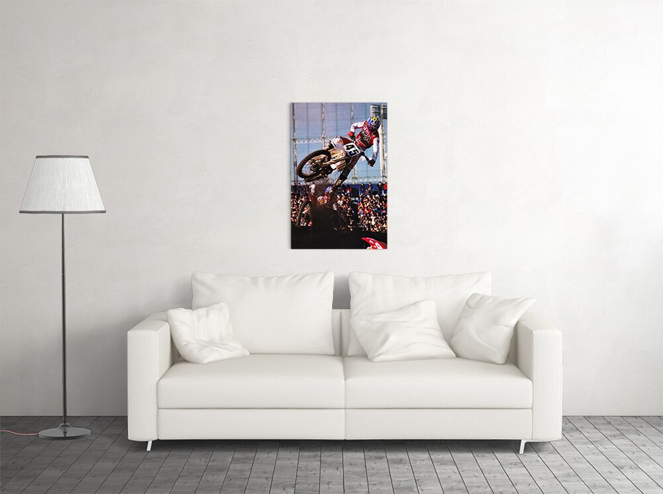 Damon Bradshaw Motorcycle Cross Country Racer Wall Art Home Decor ...