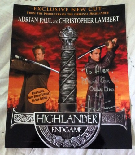 Adrian Paul Signed Photo - Highlander/The Breed/Gila/Arrow/Nemesis Game ...