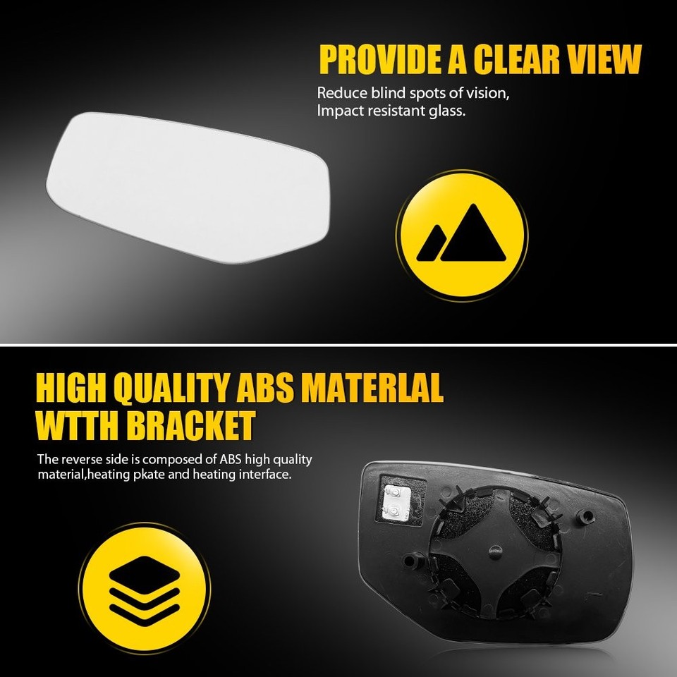 View Mirror Glass Driver Side for 2013-2017 Honda Accord Left ...