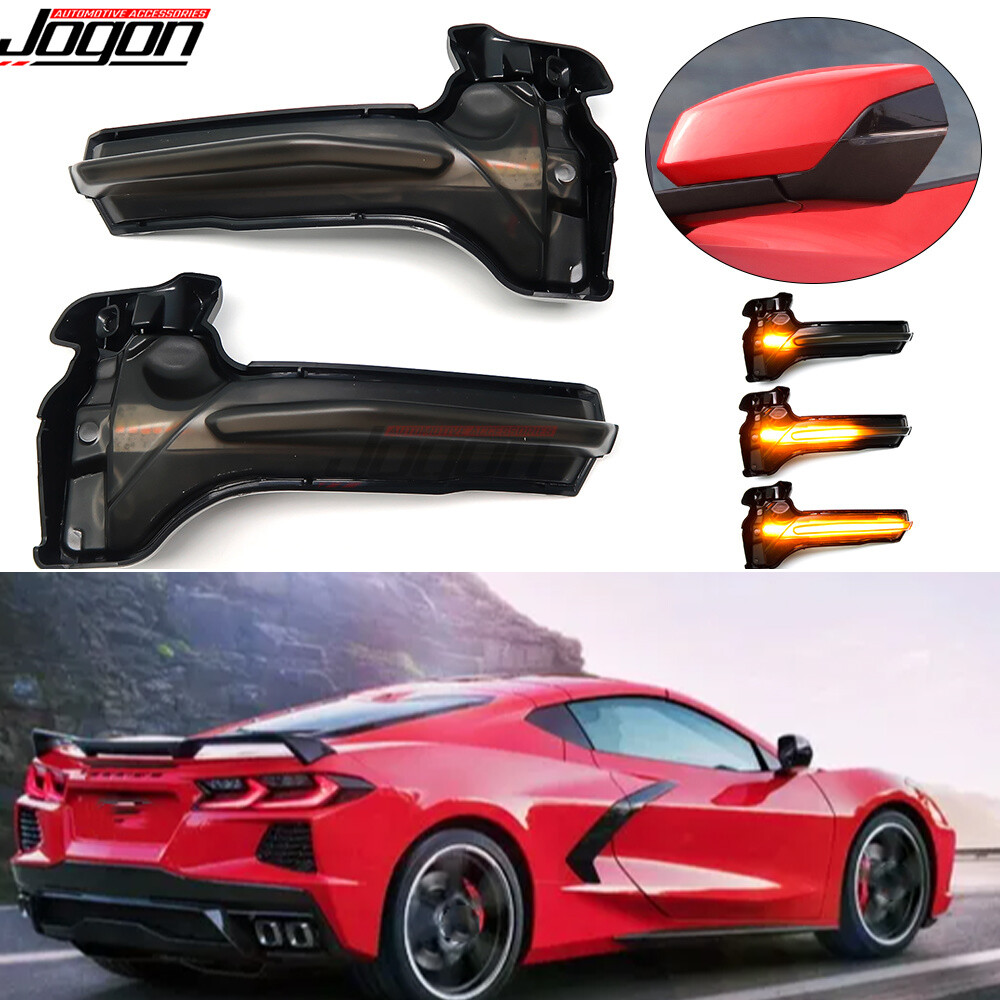 For Corvette C8 Coupe Z51 Z06 Dynamic LED Indicator Turn Signal Light ...