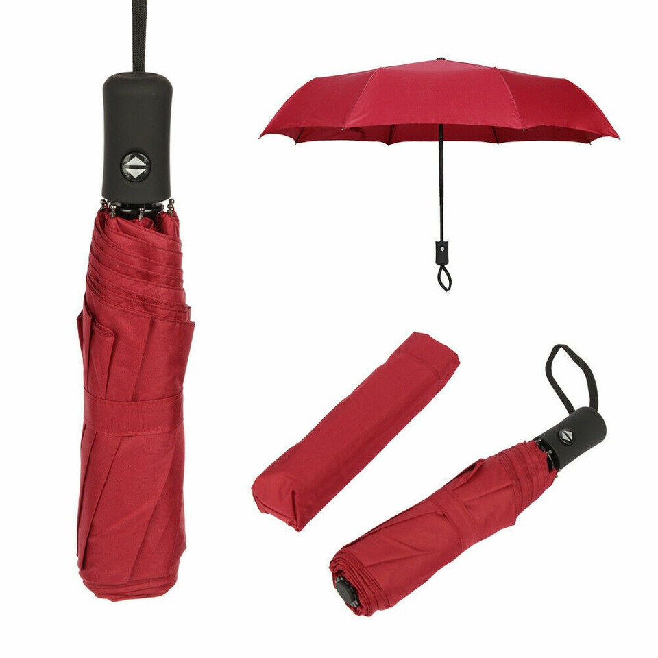 Automatic Umbrella Anti-UV Sun/Rain Windproof 3 Folding Compact ...