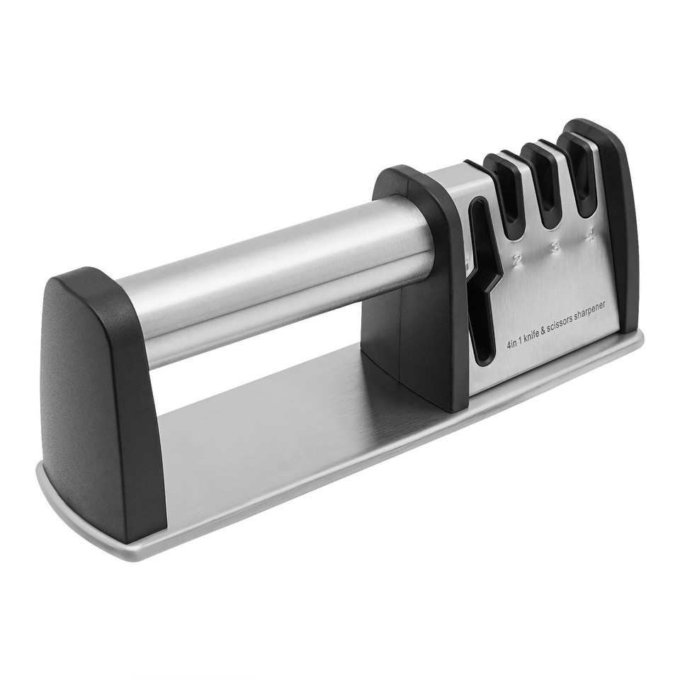 4 Stage Knife Sharpener Professional Ceramic Tungsten Kitchen ...