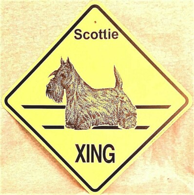 Scottie Xing Dog Sign | eBay