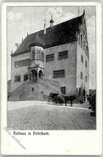 39311719 - 8716 Dettelbach Rathaus Kutsche | eBay