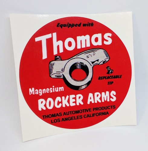 Thomas Rocker Arms Vintage Style DECAL, vinyl STICKER, hot rod, car ...