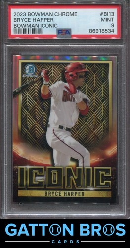 2023 Bowman Chrome Iconic Bryce Harper #BI13 PSA 9 MINT | eBay