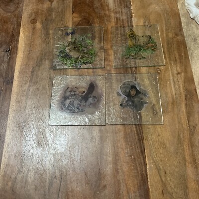Native American/Animals Themed Glass Coaster Set Of 4 (4x4) | eBay