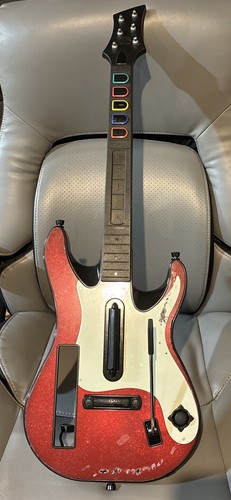 Nintendo Wii Guitar Hero Controller GH 95911.805 Red White *NOT TESTED ...