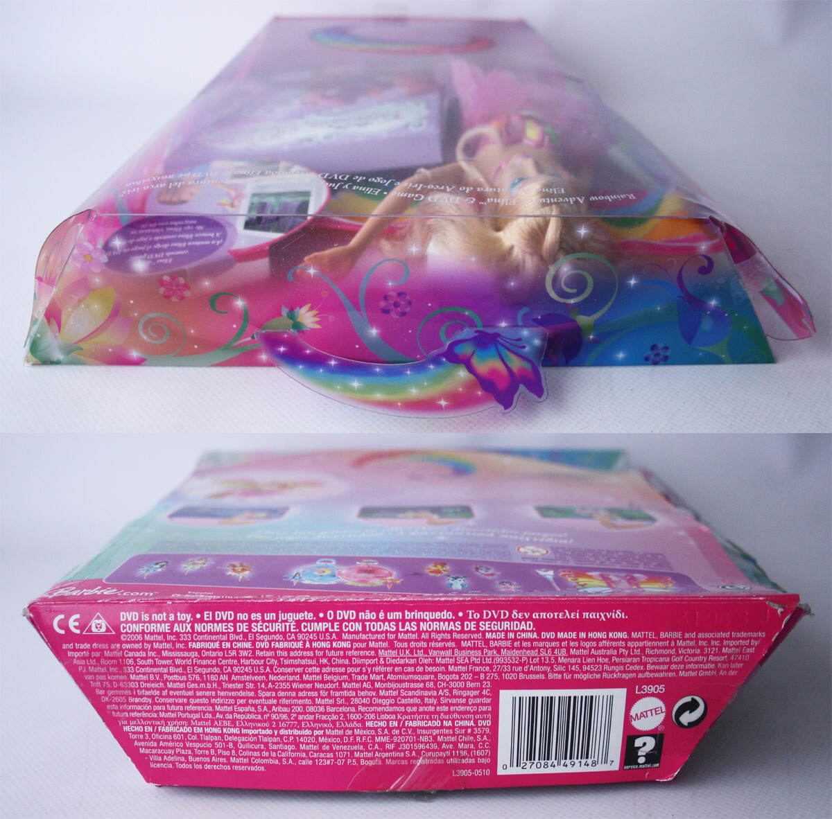 RARE 2006 BARBIE FAIRYTOPIA ELINA DOLL MAGIC OF THE RAINBOW L3905 NEW ...