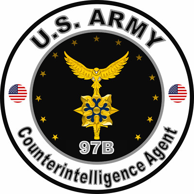 US Army Counterintelligence Agent Bumper Sticker Military Vinyl Decal 5 ...