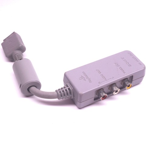 Sony PS1 Official AV Adapter Multi Out Video Cord Cable for Guncon US ...