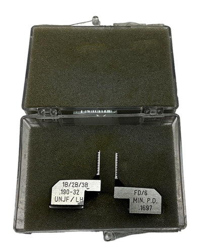 JOHNSON GAGE .190-32 UNJF .1697 FD/6 / L. H. Thread Gage/Comparator ...