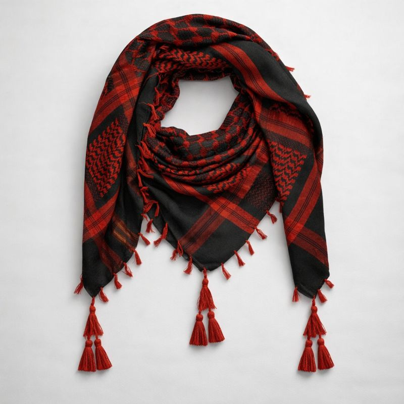 Military Shemagh Cotton Tactical Scarf – Desert Warfare Head Neck Wrap ...