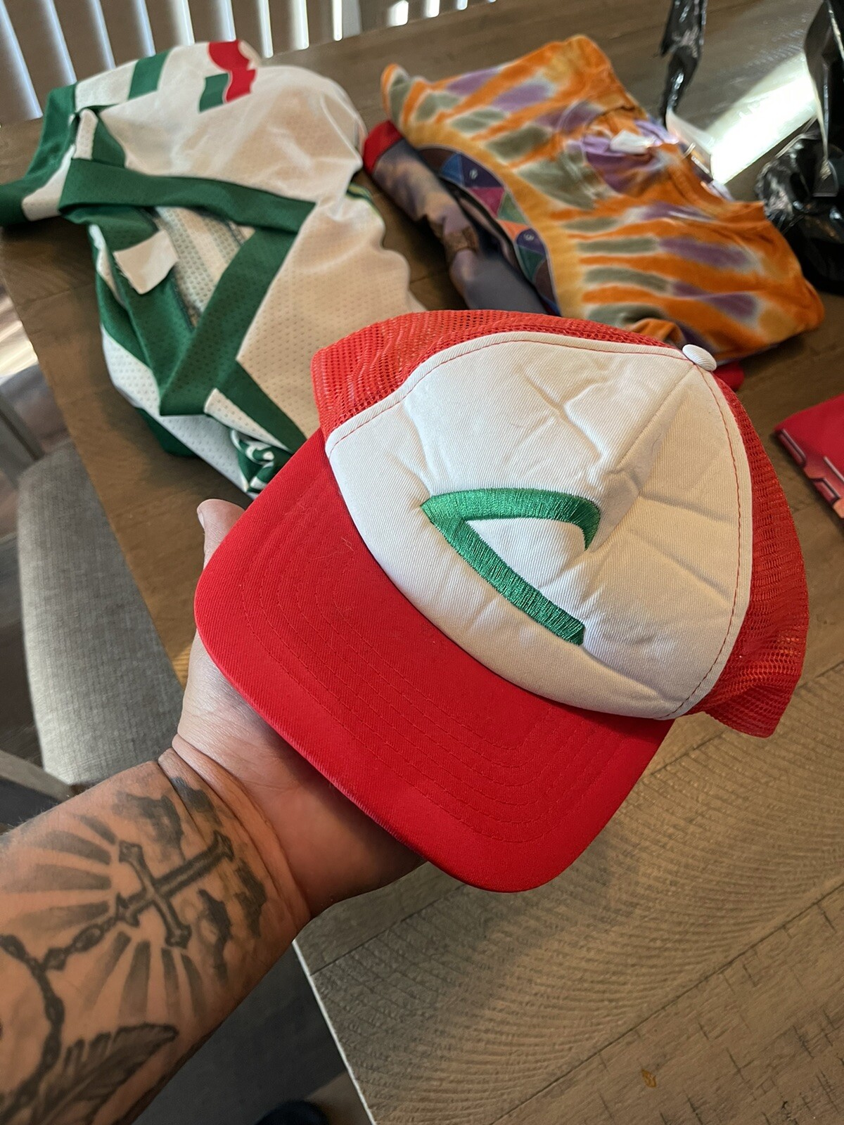 Vtg 90s Pokemon Ash Ketchum Baseball Trucker Hat Embroidered Snapback ...