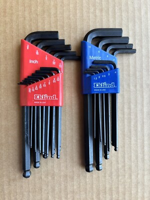 Eklind allen wrench set hex key ball-end metric and sae NEW USA made | eBay