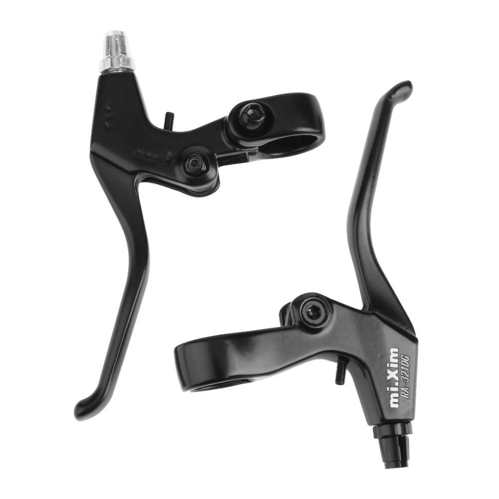 1 Pair Aluminum Bicycle Brake Levers Mountain Bike Brake Handles(Black ...