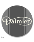 Daimler Emblem Round Aluminum Sign - Aluminum - 14 colors - Made in the ...