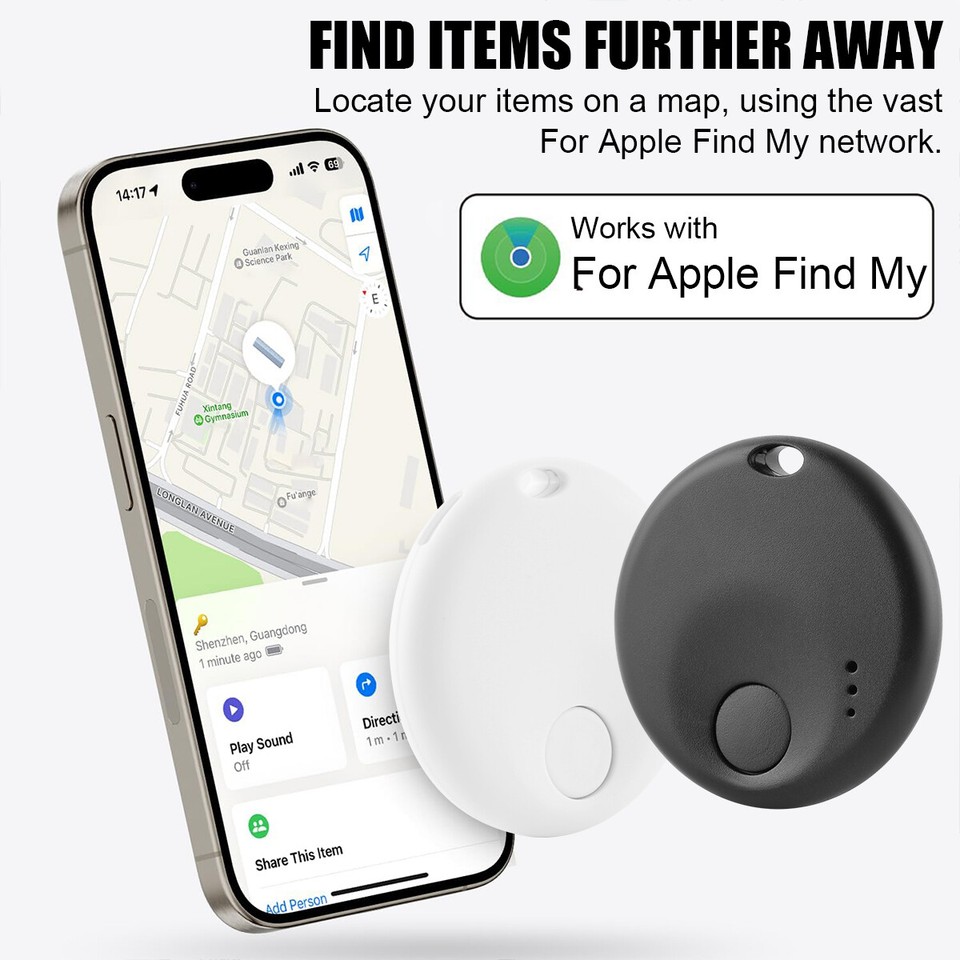 Mini Smart Tracking Device Air Tag Tracker Car Bike Purse Key for Apple ...