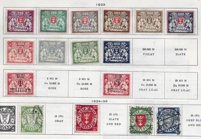 16 Danzig Stamps from Quality Old Antique Album 1923-1939 | eBay